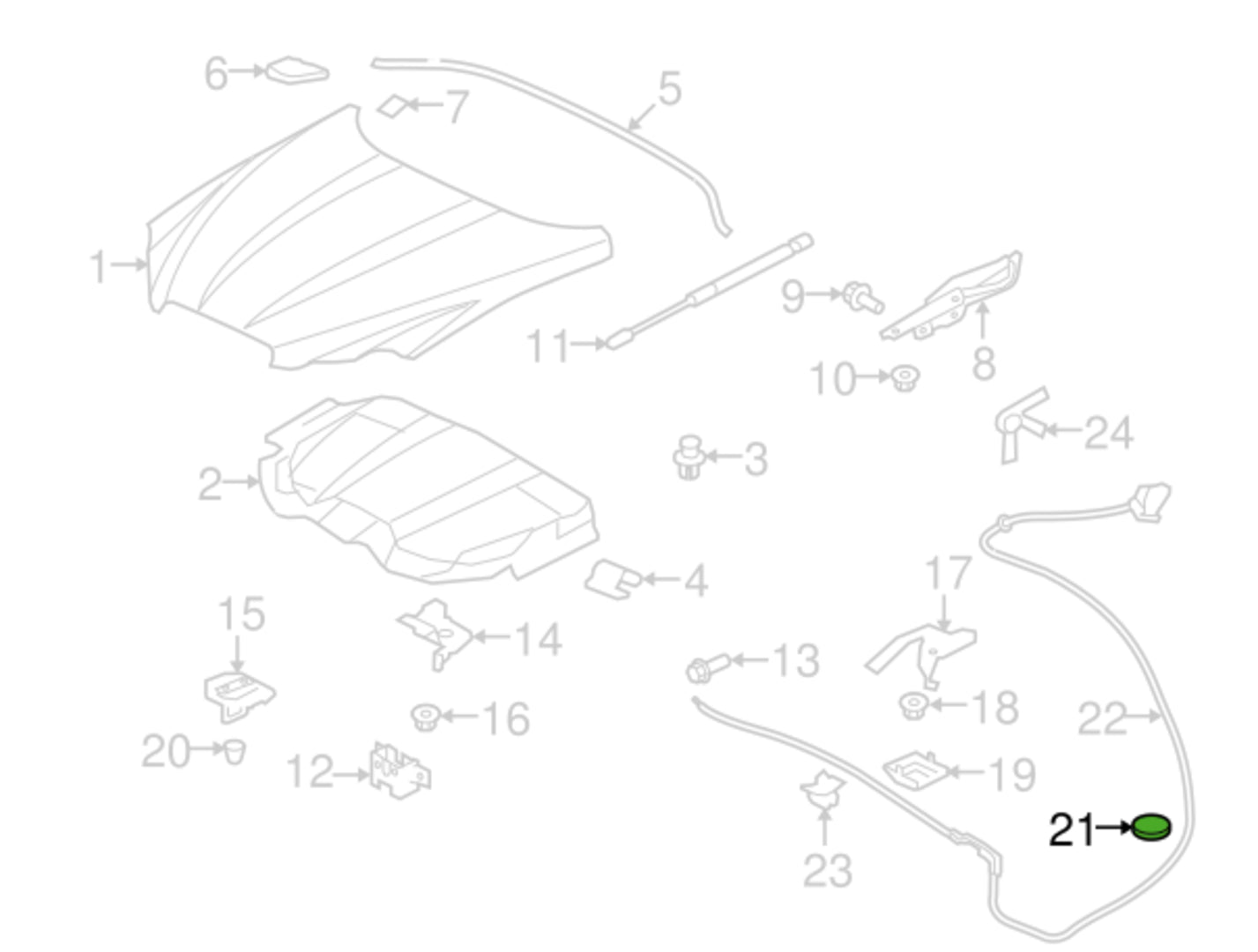 Odbojnik maski przód XF (X250) C2Z11750 nowe – sklep.gsp24.pl